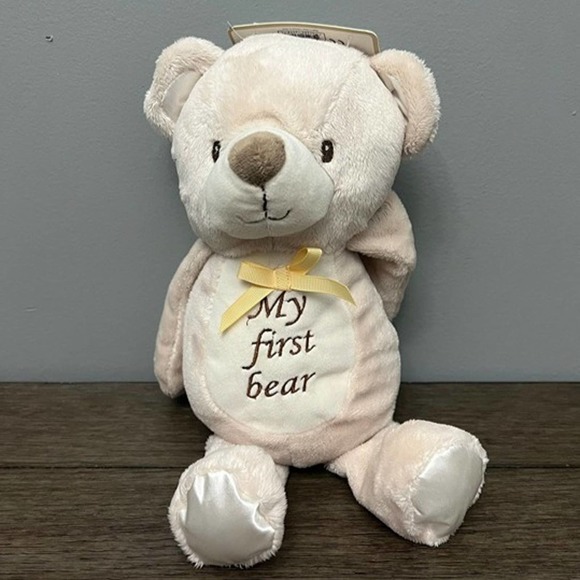 KellyBaby | Toys | Kellybaby My First Teddy Bear Cream Rattle Plush ...